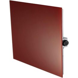 bella jolly Infrarotheizung Glasheizkörper 440W 60x60cm Dekorfarbe rot, rot