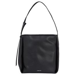Calvin Klein Beuteltasche GRACIE BUCKET BAG, Handtasche Damen Tasche Damen Henkeltasche, schwarz