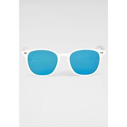 Primetta Eyewear Sonnenbrille Weiße Sonnenbrille mit blau verspiegelten Gläsern, weiß