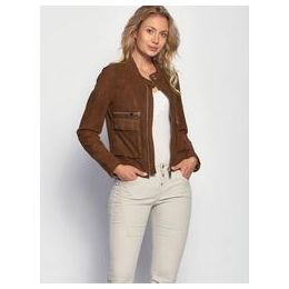 Lederjacke Maze "Clermont" Gr. XL, braun (cognac) Damen Jacken