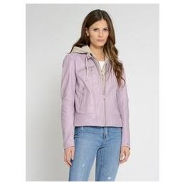 Lederjacke Maze "Mico" Gr. XL, rosa (violet breeze) Damen Jacken