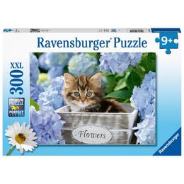 Ravensburger Kinderpuzzle - 12894 Kleine Katze - Tier-Puzzle für Kinder ab 9 Jahren, mit 300 Teilen im XXL-Format