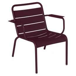 Fermob LUXEMBOURG Lounge-Sessel Aluminium Schwarzkirsche