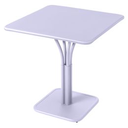 Fermob LUXEMBOURG kleiner Tisch mit massiver Platte Stahl 71x71 cm Marshmallow Stahl/Stahl