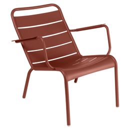 Fermob LUXEMBOURG Tiefer Sessel aus Stahl Ockerrot