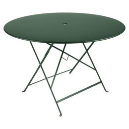 Fermob Bistro Tisch Ø 117 cm Stahl Zederngrün Stahl/Stahl