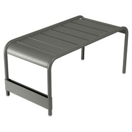 Fermob LUXEMBOURG großer niedriger Tisch/Bank Aluminium 86x44 cm Rosmarin Aluminium/Aluminium