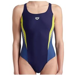 arena - Women's Threefold V Back One Piece - Badeanzug Gr 34 blau