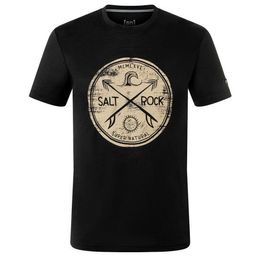 super.natural - Salt & Rock Tee - Merinoshirt Gr 46 - S schwarz