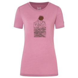 super.natural - Women's Preikestolen Cliffs Tee - Merinoshirt Gr 34 - XS rosa
