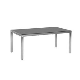 Merxx Tisch silber/grau 150x90cm Edelstahl