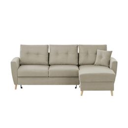 Höffner Ecksofa Carla ¦ beige ¦ Maße (cm): B: 230 H: 93 T: 159