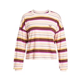 Roxy Langarmshirt &raquo;Take A Walk&laquo; Pale Dogwood Heart Stripe XS XS Stoff: Jersey-Stoff aus Baumwolle [155 g/m2]