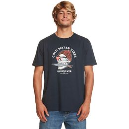 Quiksilver T-Shirt »Skull« Navy Blazer XXL XXL Stoff: Baumwoll-Jersey-Stoff [160 g/m2]