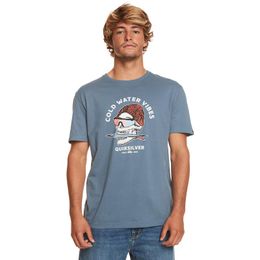 Quiksilver T-Shirt »Skull« Bering Sea XL XL Stoff: Baumwoll-Jersey-Stoff [160 g/m2]
