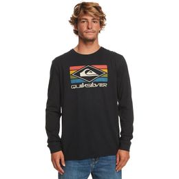 Quiksilver Langarmshirt »Qs Rainbow« schwarz XS XS Stoff: Baumwoll-Jersey-Stoff [160 g/m2]
