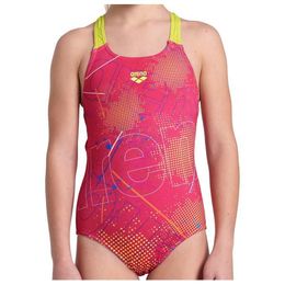 arena - Girl's Galactic Swimsuit Swim Pro Back - Badeanzug Gr 152 rosa