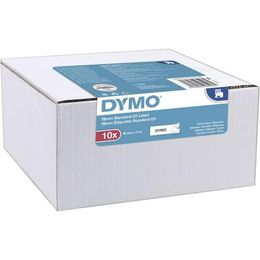 Schriftband 10er Set Kombi-Pack Dymo D1 2093098 Recycling Kunststoff Bandfarbe: Weiß Schriftfarbe:Schwarz 19 mm 7 m