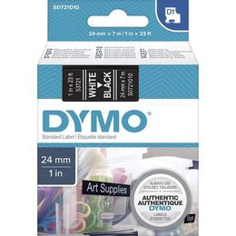Schriftband Dymo D1 53721 Bandfarbe: Schwarz Schriftfarbe:Weiß 24 mm 7 m
