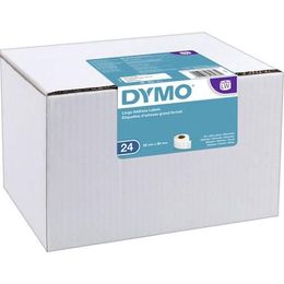 Dymo Etiketten Rolle Kombi-Pack 13187 S0722390 89 x 36 mm Papier Weiß 6240 St. Permanent haftend Adress-Etiketten