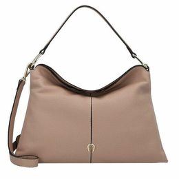 Aigner Savannah Handtasche Leder 37 cm warm taupe