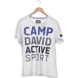 CAMP DAVID Herren T-Shirt, grau, Gr. 54
