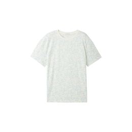 Tom Tailor Jungen Oversized T-Shirt mit Bio-Baumwolle, weiß, Muster, Gr. 176