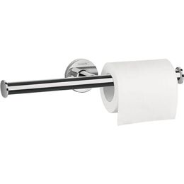 Hansgrohe Toilettenpapierhalter Logis Universal, Toilettenpapierhalter doppelt, chrom, silberfarben