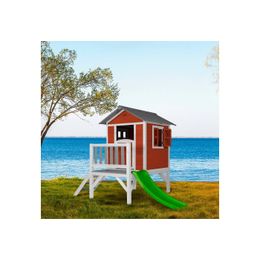 Sunny Spielturm Lodge XL, BxTxH: 240x168x189 cm, rot|weiß