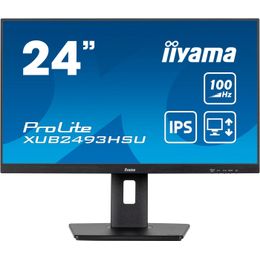 iiyama XUB2493HSU-B6 LED-Monitor (61 cm/24 ", 1920 x 1080 px, Full HD, 1 ms Reaktionszeit, 100 Hz, IPS), schwarz