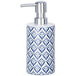 Wenko Seifenspender Lorca, (1-tlg), Keramik, 360 ml, blau