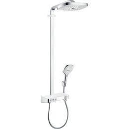 Hansgrohe Duschsystem, 3 Strahlart(en), Komplett-Set, 300 mit ShowerTablet Select 300, weiß