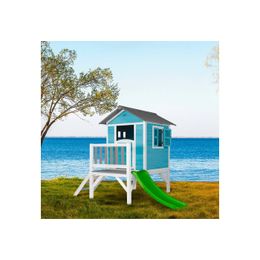 Sunny Spielturm Lodge XL, BxTxH: 240x168x189 cm, blau|weiß