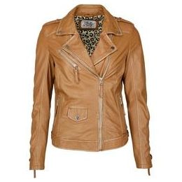 Bikerjacke JCC "51300" Gr. 34, braun (teak) Damen Jacken