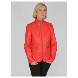 Lederjacke JCC "3102224" Gr. 42, grau (lava red) Damen Jacken