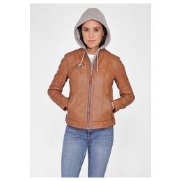 Lederjacke Mustang "31020148" Gr. XXL, braun (cognac) Damen Jacken