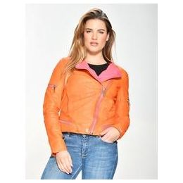 Lederjacke Maze "Diamond" Gr. M, orange Damen Jacken