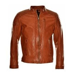 Bikerjacke JCC "31020346" Gr. 50, braun (oxy fire) Herren Jacken