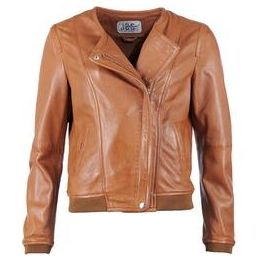 Bikerjacke JCC "31019225_1" Gr. M, braun (cognac) Damen Jacken