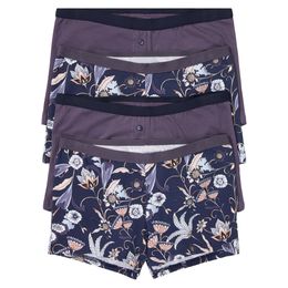 bonprix Damen Boxer mit Bio-Baumwolle (4er Pack)