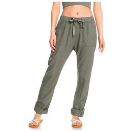 Roxy - Women's On The Seashore Linen Cargo Trousers - Freizeithose Gr XS oliv