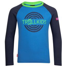 Trollkids - Kid's Preikestolen Longsleeve - Longsleeve Gr 140 blau