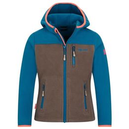 Trollkids - Kid's Stavanger Jacket - Fleecejacke Gr 92 blau/braun