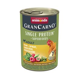 animonda GranCarno superfoods Huhn + Spinat + Himbeer + Kürbiskern 6x400g