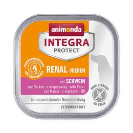 animonda Integra Protect Niere Schwein Hunde-Nassfutter getreidefrei 11x150g