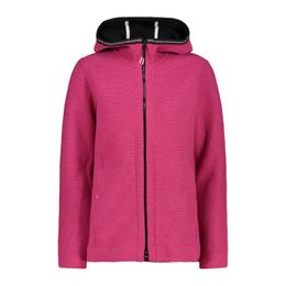 CMP Strickfleecejacke Damen, rot-schwarz (Größe: 44)