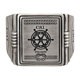 CAI Ring 925/- Sterling Silber Mattiert (Größe: 060 (19,1))