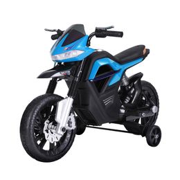 HOMCOM Elektro-Motorrad für Kinder (Farbe: blau)