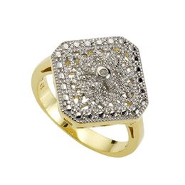 Diamonds by Ellen K. Ring 925/- Sterling Silber Diamant weiß bicolor 0,0106ct. (Größe: 021 (66,1))
