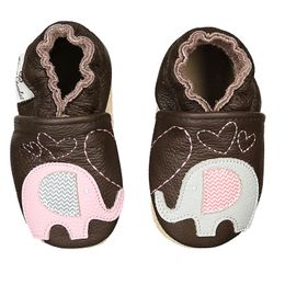 Rose et Chocolat - Rose et Chocolat Krabbelschuhe "Elephant Kiss", braun (Größe: 24/25)